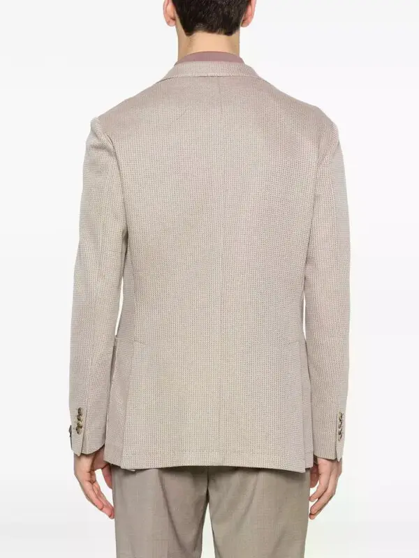LATORRE Textured-finish Single-breasted Blazer
