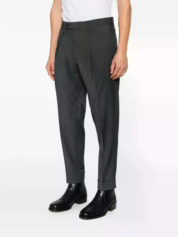 BERWICH Pleated Turned-up Trousers