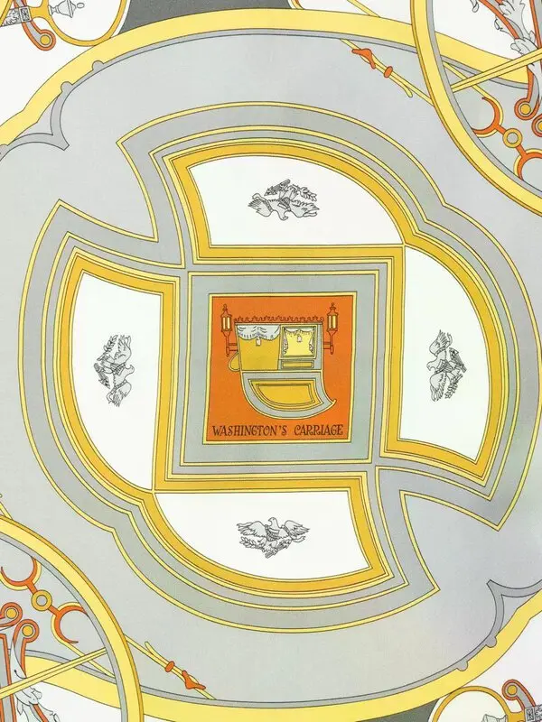 Hermès Washington's Carriage Silk Scarf