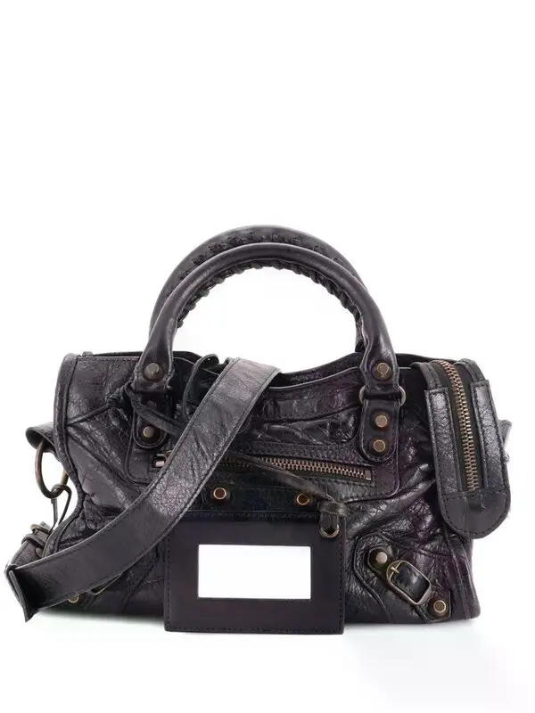 Balenciaga City Classic Studs Bag Leather Mini Satchel