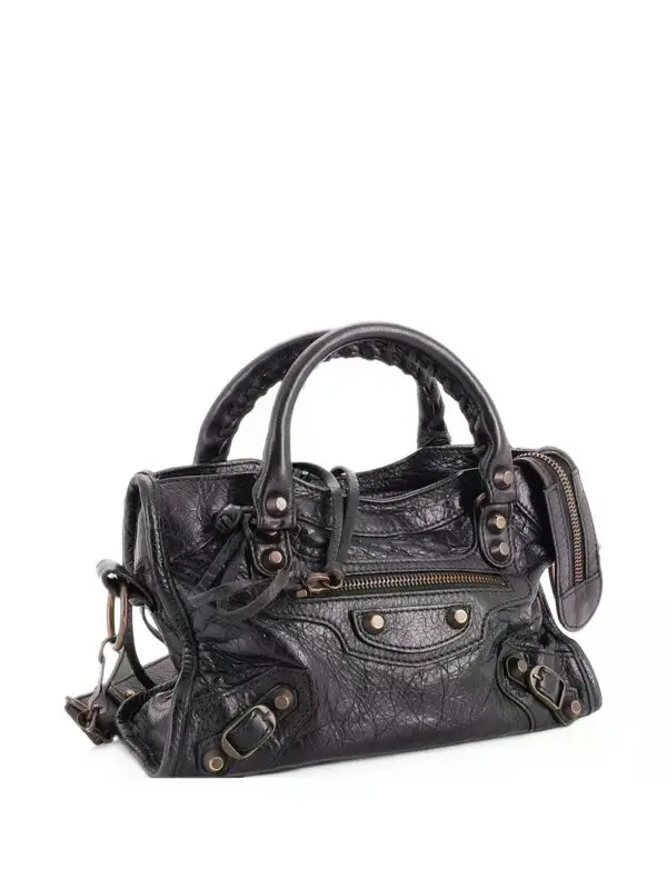 Balenciaga City Classic Studs Bag Leather Mini Satchel