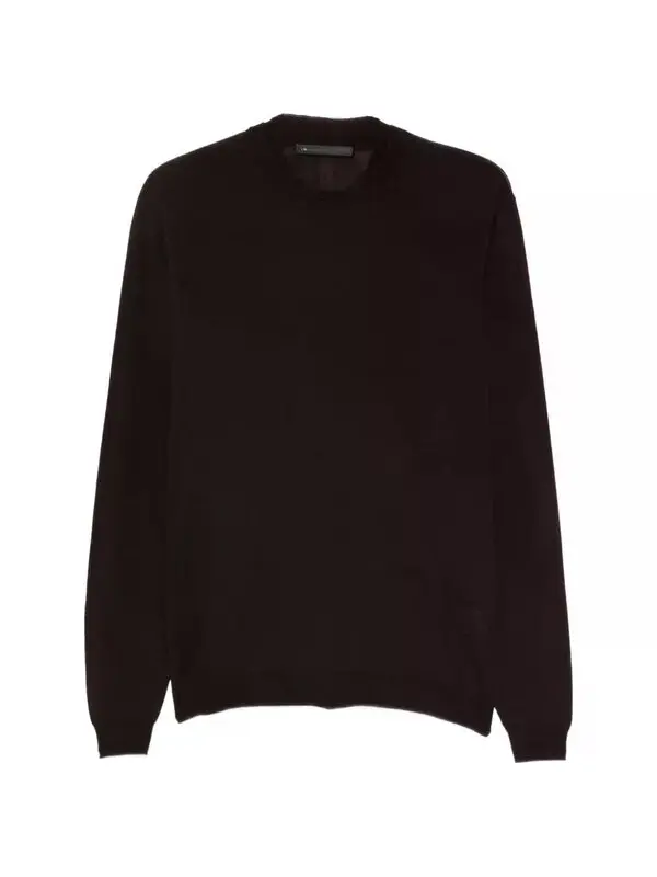 LOW BRAND Long-sleeve Sweater - Black