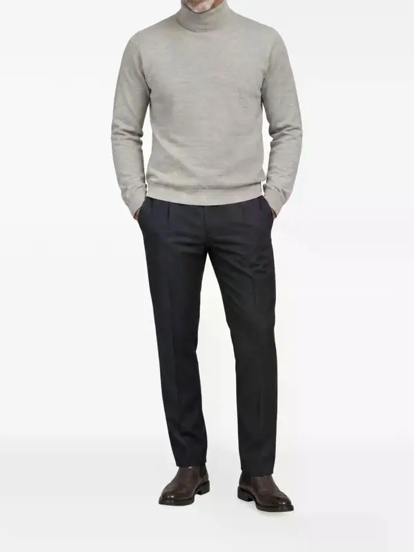 FRANZESE COLLECTION Stefano De Martino Turtleneck Sweater - Grey