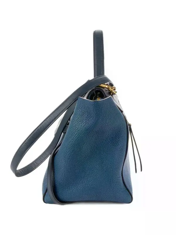 Celine Mini Belt Leathet Tote Bag - Blue