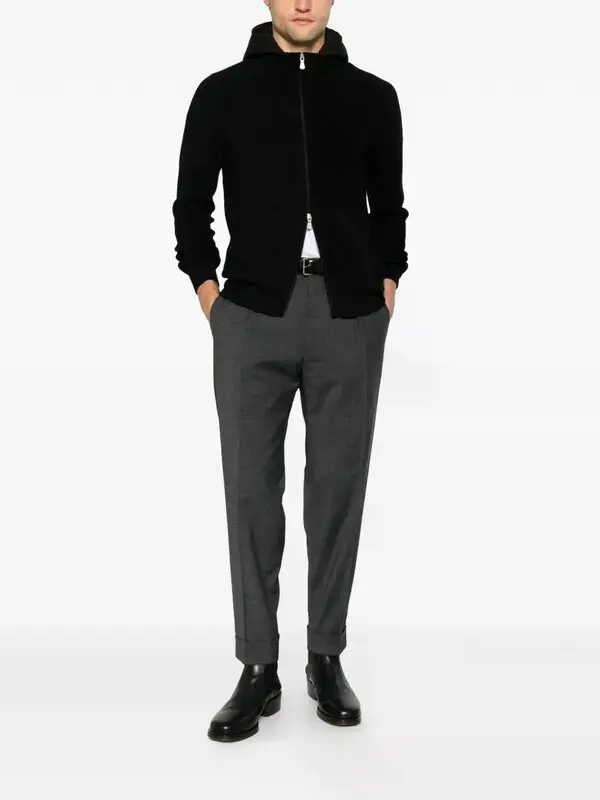 GRAN SASSO Ribbed-knit Hoodie