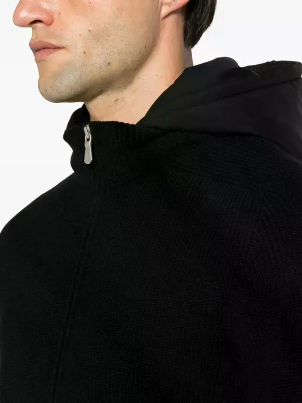 GRAN SASSO Ribbed-knit Hoodie