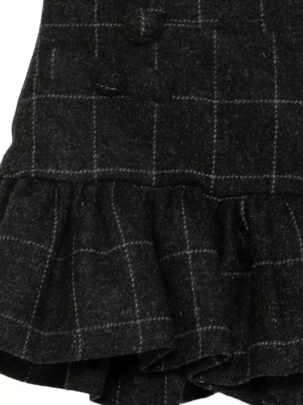 Vaquera Melton Peplum Mini Skirt - Grey