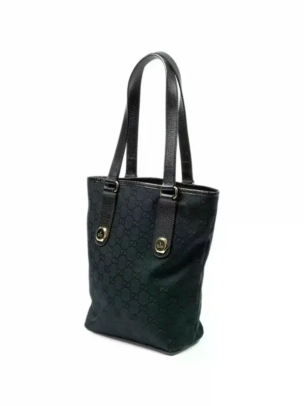 Gucci Charmy Monogram Tote Bag - Black