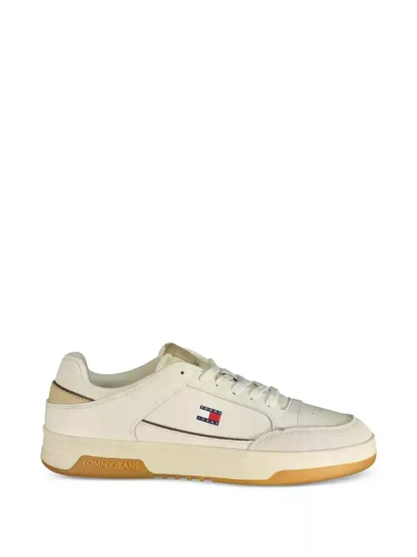 Tommy Hilfiger Logo-patch Panelled Sneakers - Neutrals