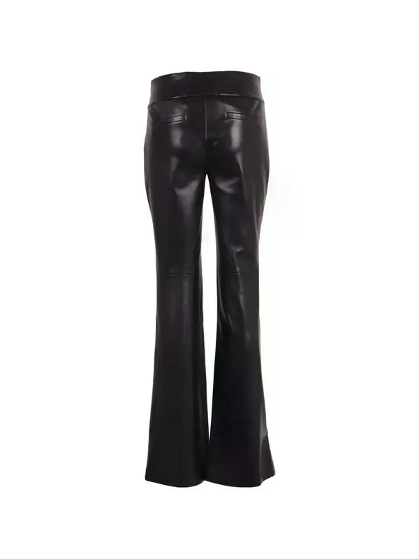 Alice + Olivia Olivia Faux-leather Flared Trousers