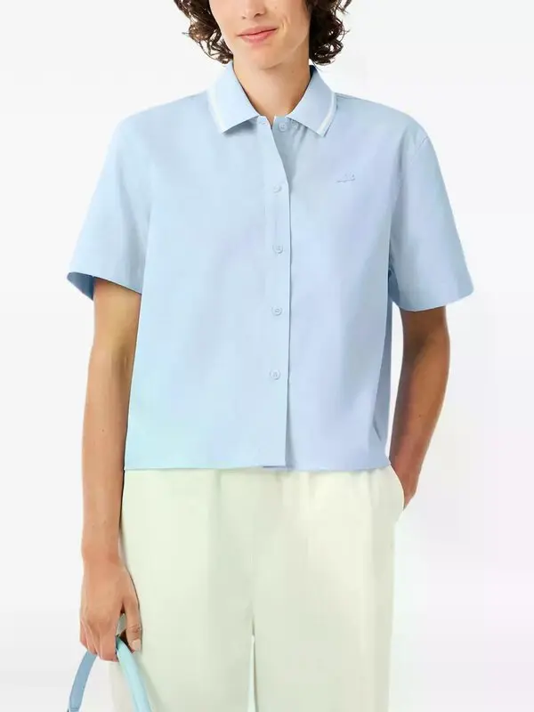 Lacoste Petit Piqué-effect Oversized Shirt
