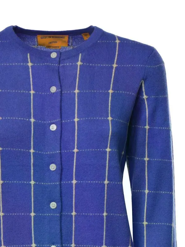Guest In Residence Grid-pattern Cardigan