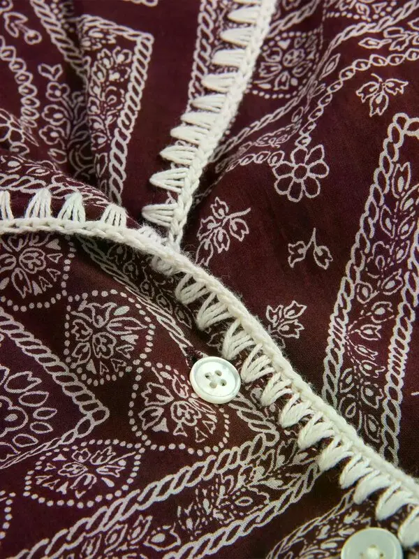 Veronica Beard Ilene Bandana-print Shirt