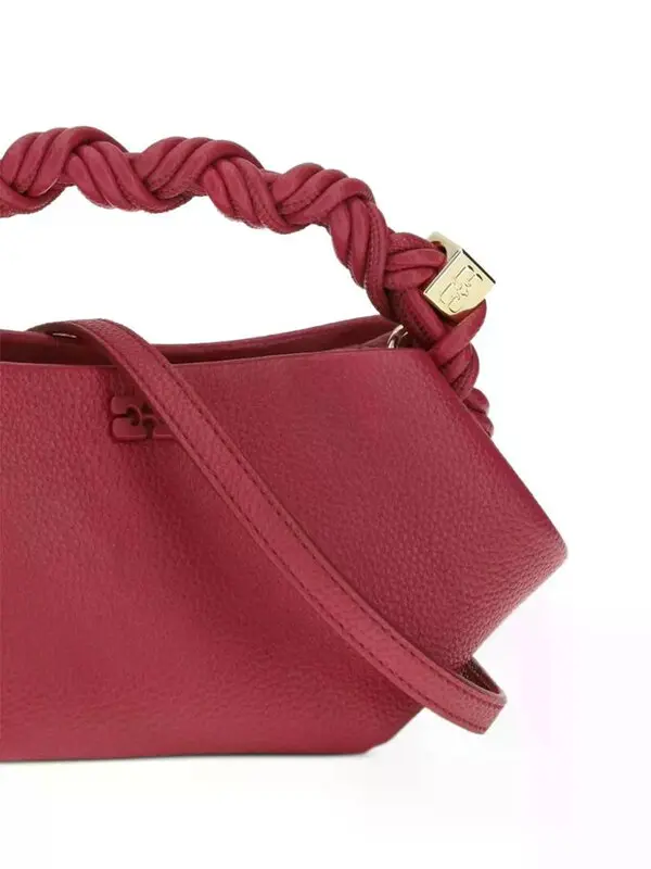 GANNI Mini Bou Bag In Grained - Red