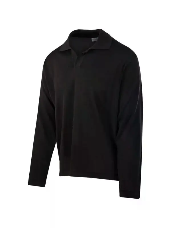ROBERTO COLLINA Polo-collar Long-sleeve Sweater