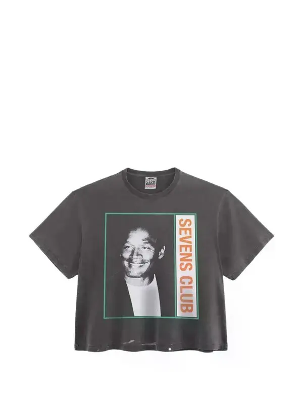 TRIPLE SEVENS Graphic-print Boxy-fit T-shirt