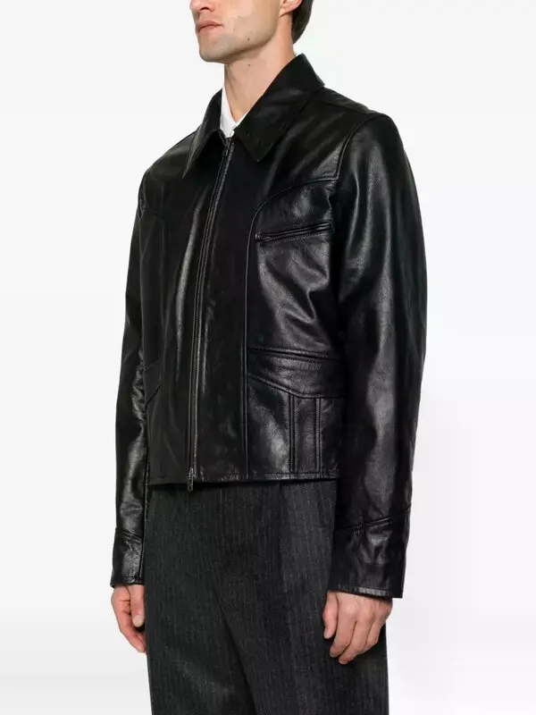 Amiri Leather Western-yoke Jacket