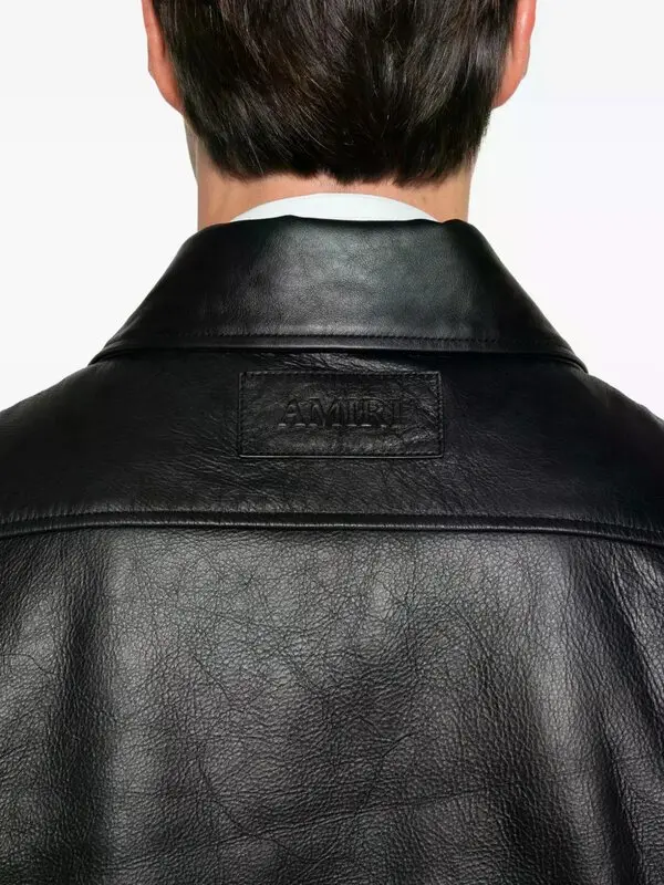 Amiri Leather Western-yoke Jacket