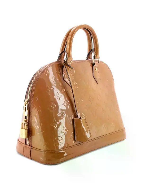 LOUIS VUITTON Alma Handbag Monogram Vernis Pm Satchel