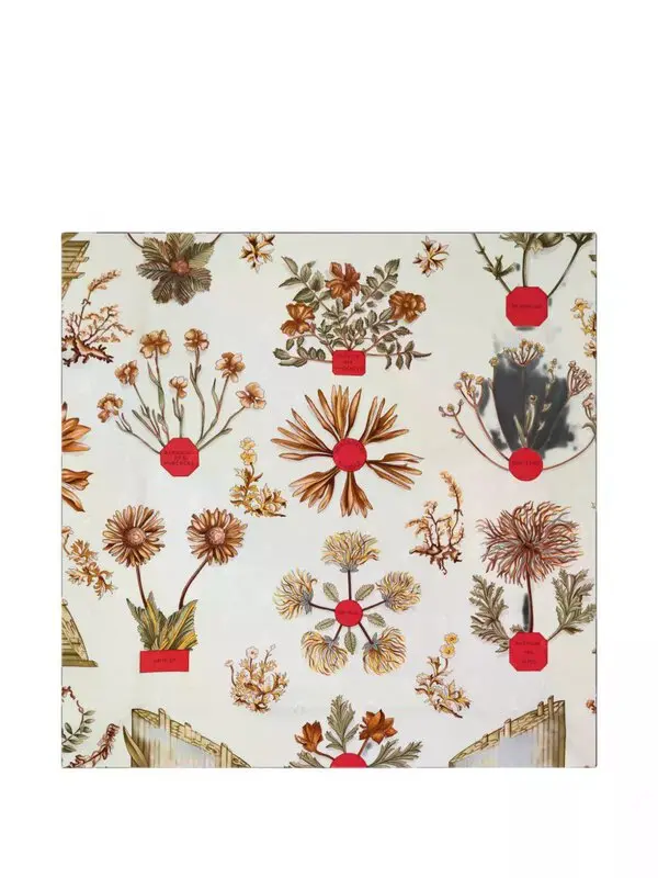 Hermès Herbier De Gavarnie Silk Scarf