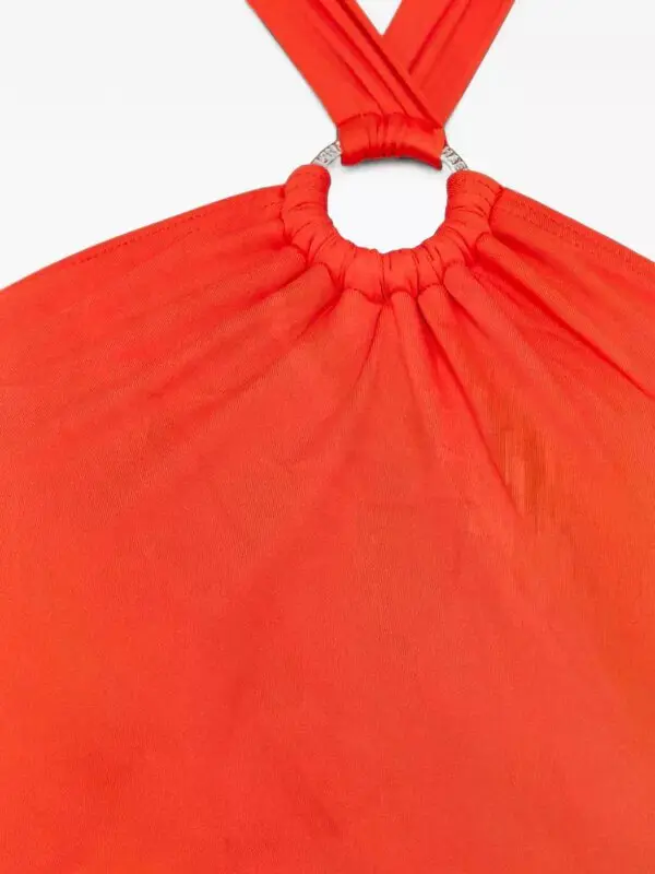 Michael Kors Ring-detail Halterneck Swimsuit
