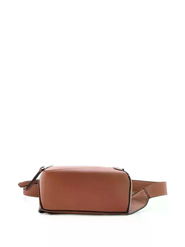Loewe Puzzle Bumbag Leather Mini Belt Bag - Brown