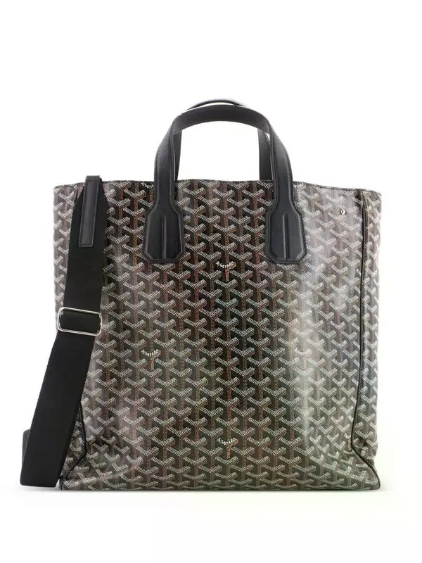 Goyard Voltaire Iii Coated Canvas Tote Bag - Black