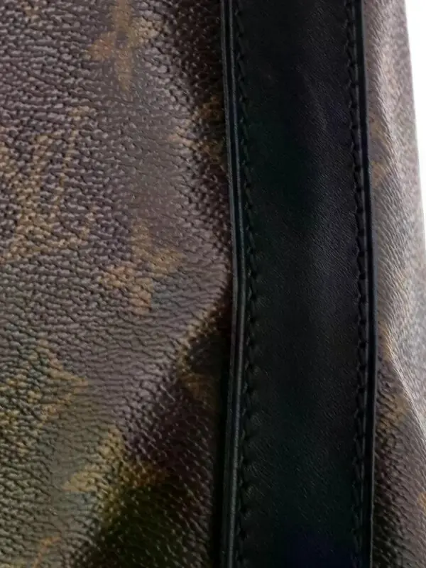 LOUIS VUITTON Kitan Handbag Macassar Monogram Canvas Tote Bag