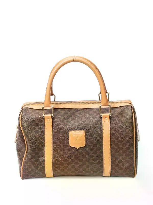 Celine Small Boston Macadam Zip-fastening Tote Bag - Brown