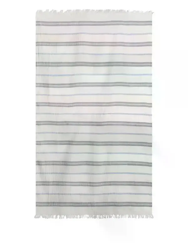 TEKLA Striped Fringed Towel - Vs