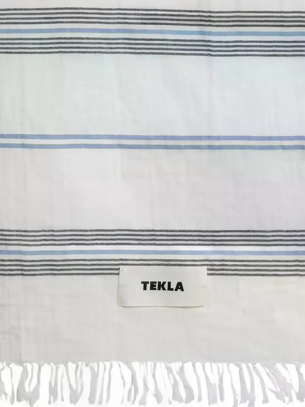 TEKLA Striped Fringed Towel