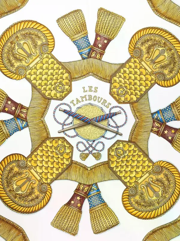Hermès Les Tambours Scarf