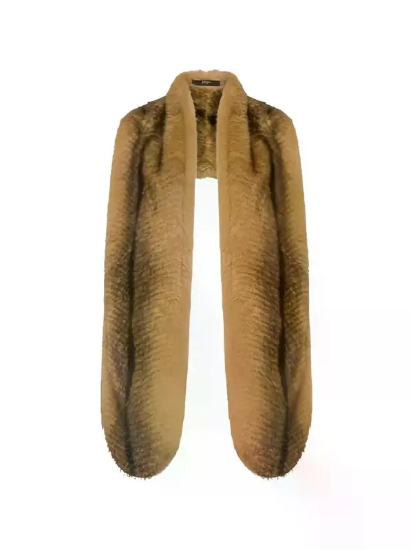 Seventy Faux-fur Stole Scarf - Neutrals