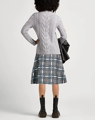 Marni Pleated Check Skirt
