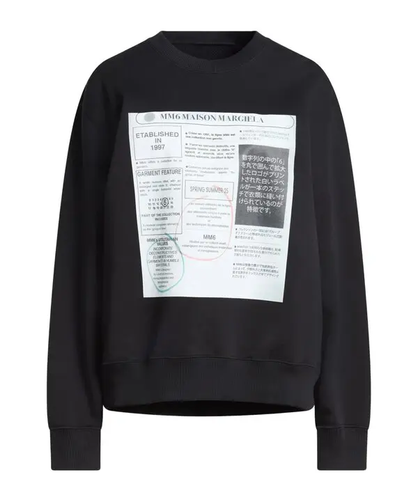 MAISON MARGIELA Long Sleeves Sweatshirt - Black