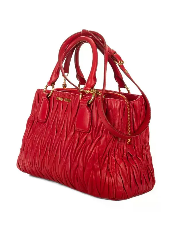 Miu Miu Matelassé Leather Tote Bag
