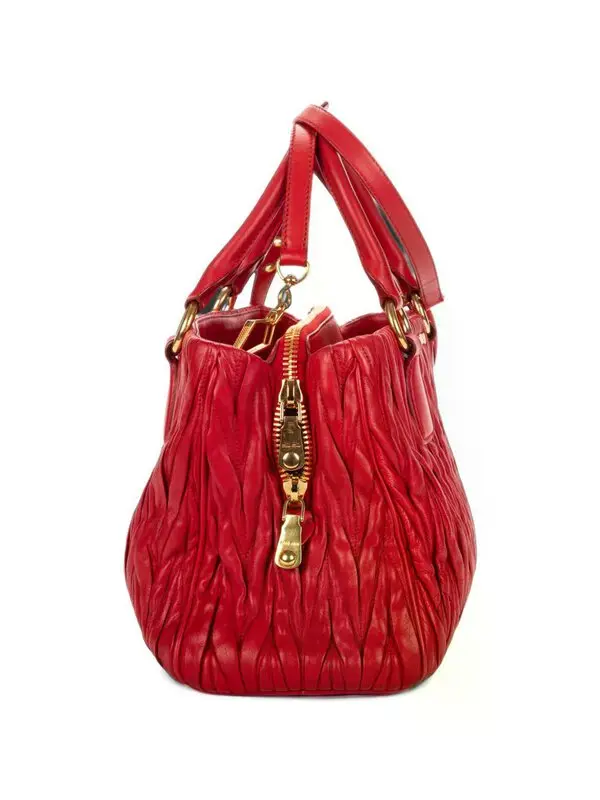 Miu Miu Matelassé Leather Tote Bag