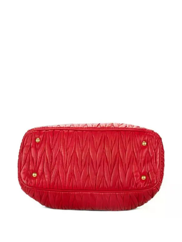 Miu Miu Matelassé Leather Tote Bag