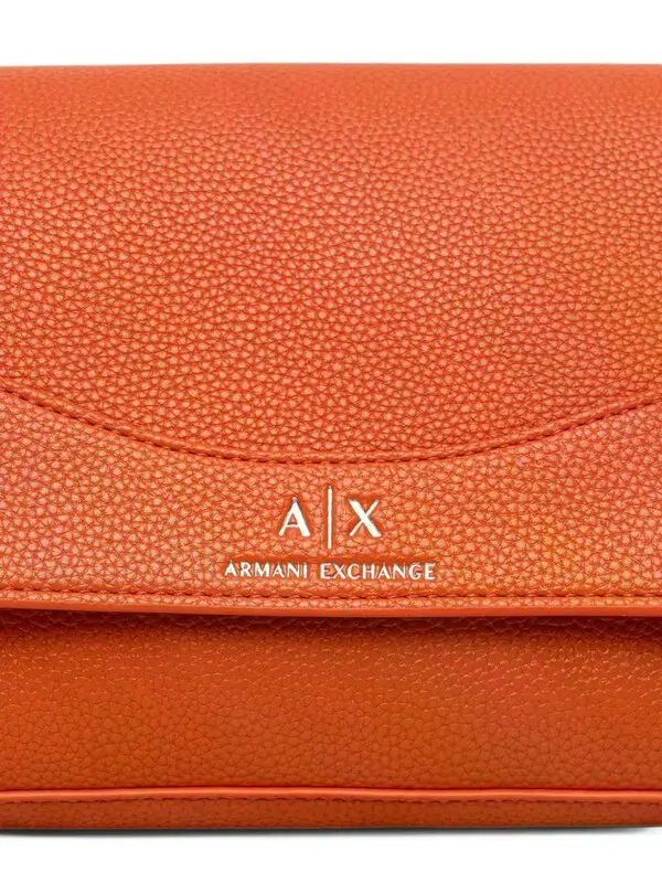 Armani Exchange Logo-plaque Pebbled Cross Body Bag