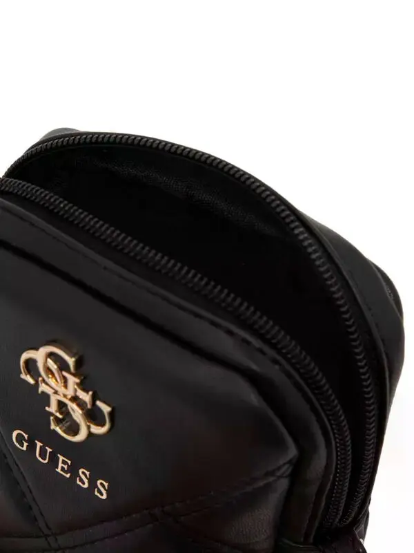 Guess Quilted Logo-plaque Messenger Bag