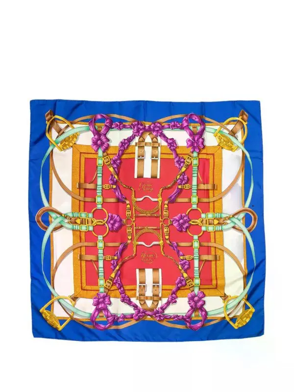 Hermès Grand Manège Silk Scarf - Red