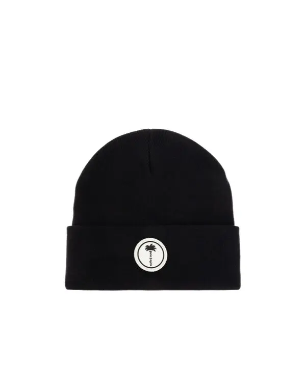 Palm Angels Logo-patch Knit Hat