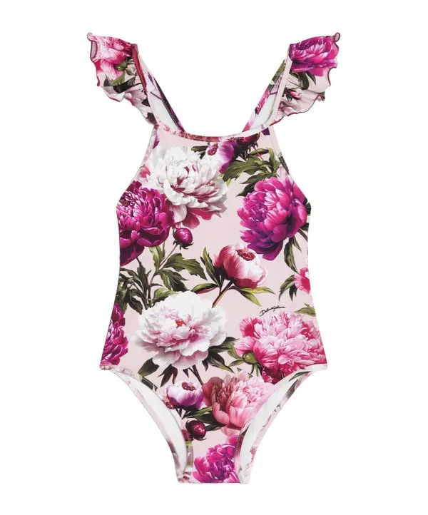 Dolce & Gabbana Peony-print One-piece Swimsuit - Multi-colored