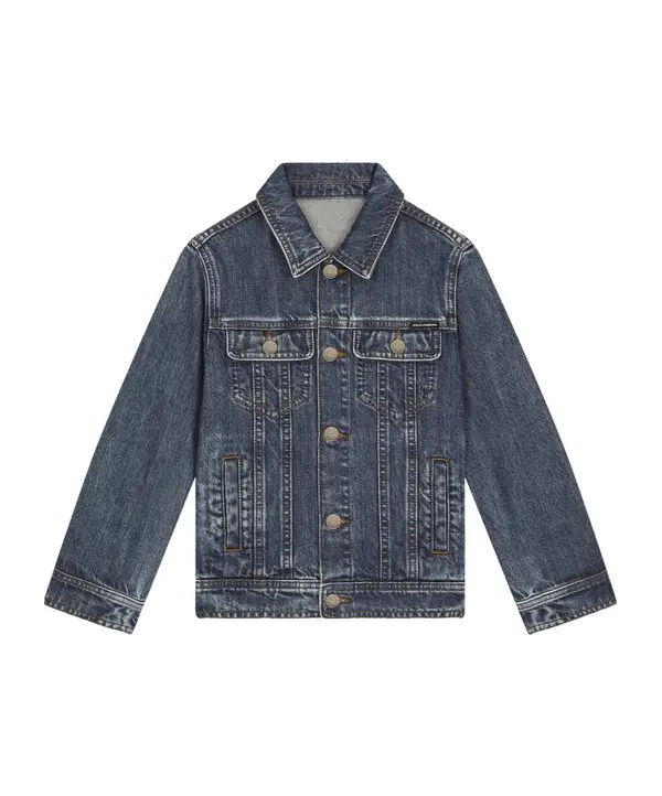 Dolce & Gabbana Logo-patch Denim Jacket - Blue