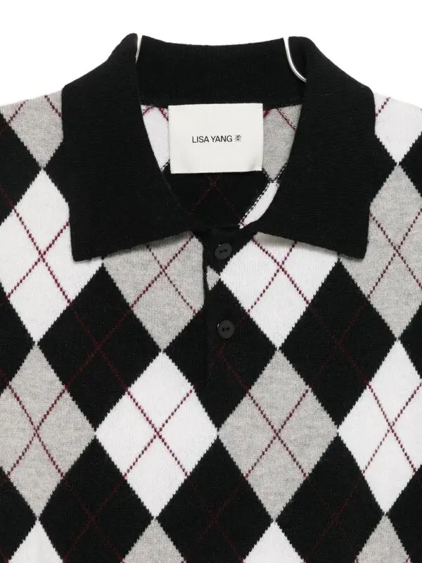 LISA YANG Polo Collar Knitted Vest
