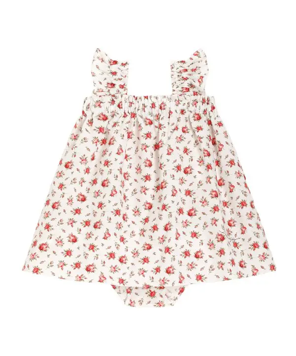 Dolce & Gabbana Ruffled Floral Dress - Multicolor