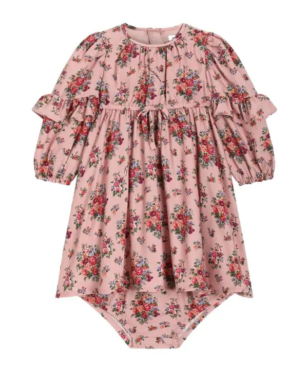 Dolce & Gabbana Ruffled Floral Dress - Multicolour