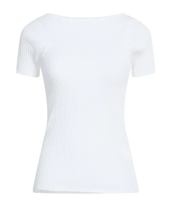 Sportmax Plain Colour Basic T-shirt - White