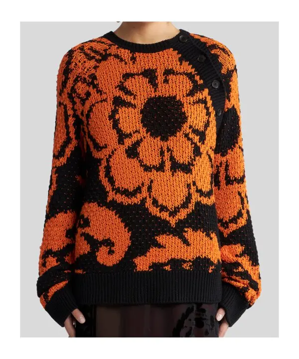 Etro Floral Jacquard Sweater