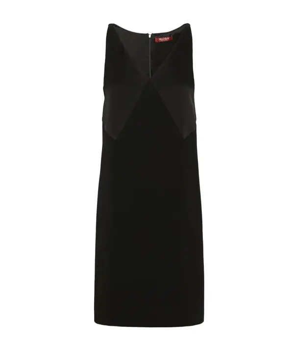 Max Mara Flared Cady Mini Dress - Black